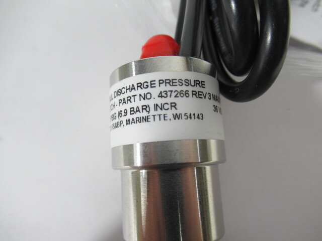 TYCO Fire 437266 Ansul Discharge Pressure Switch 100 PSIG (6.9 Bar ...