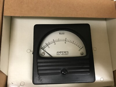 NEW Weschler Instruments 409C549A13 Panel Meter 0-5 Amp Amperes Radio ...