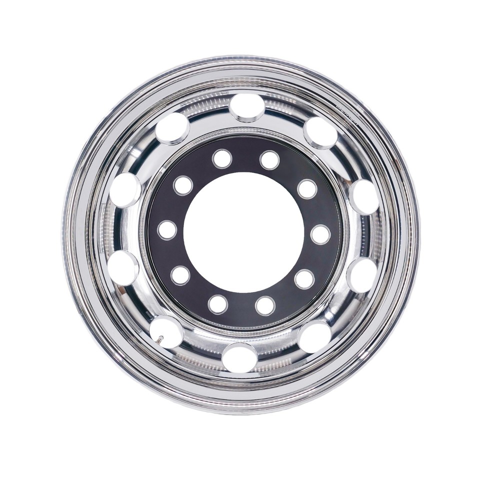 Stud Piloted Truck Wheels 22.5x8.25 Polished 4pcs. | eBay