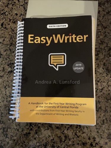 Easy Writer , UCF Writing Handbook. 6th Edition | eBay