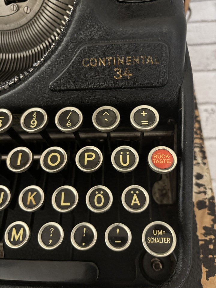 Vintage German Continental 34 Portable Typewriter | eBay