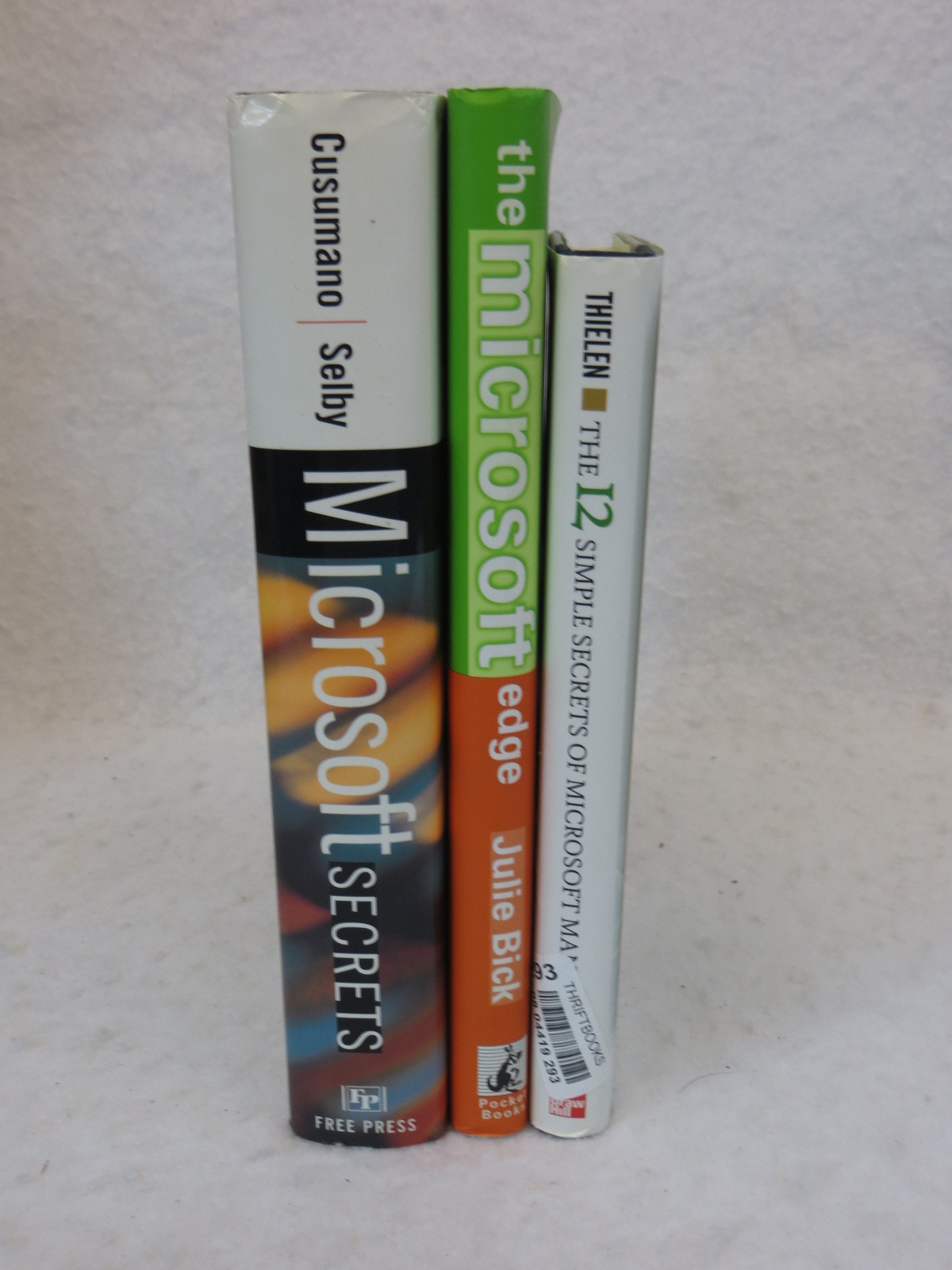 LOT OF 3 BOOKS ON MICROSOFT MANAGEMENT PRACTICES | eBay