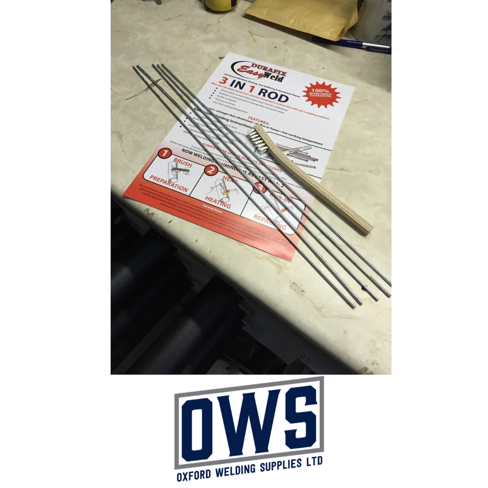 Aluminium Welding Brazing + Soldering Low Temp Durafix Easyweld UK Rods ...