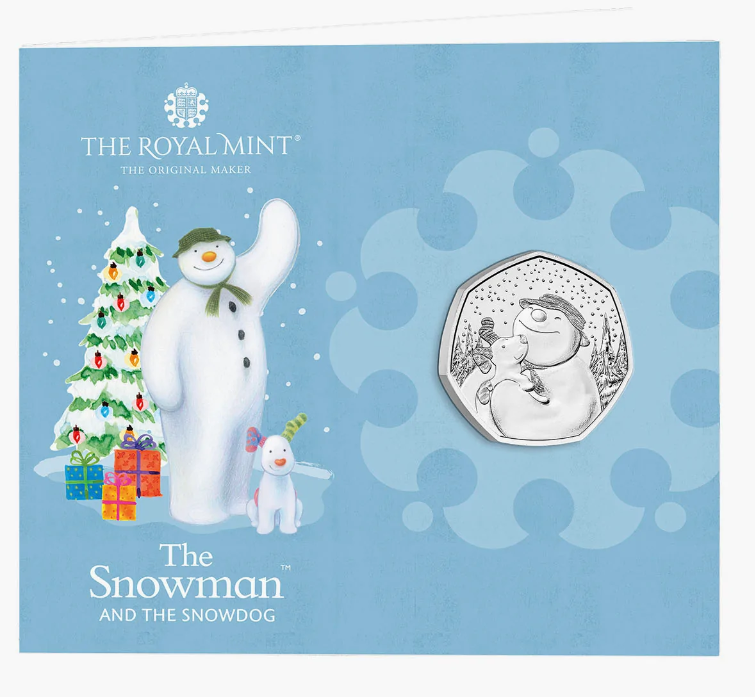2018 - 2023 The Snowman 50p Coin Fifty Pence Royal Mint Brilliant ...