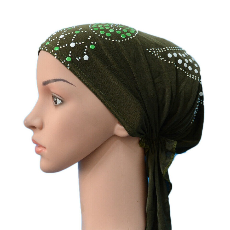 Muslim Women Hats Turban Bonnet Cancer Chemo Caps Indian Beanie Islamic ...