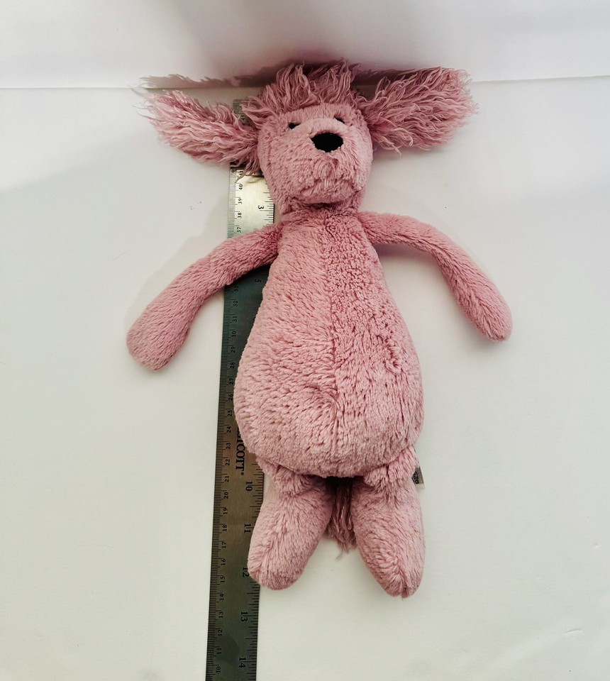 Jellycat Bashful PINK POODLE Dog 12" Medium Soft Plush Stuffed Animal ...