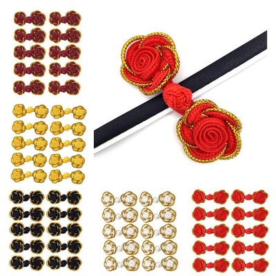 10 Pair Chinese Frog Buttons Closures Fancy Cheongsam Tang Hanfu ...