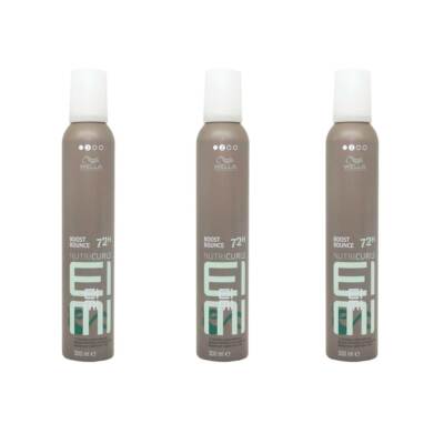 3X Wella EIMI Boost Bounce 72H Nutri Curls Mousse Pour Boucles, (3X ...