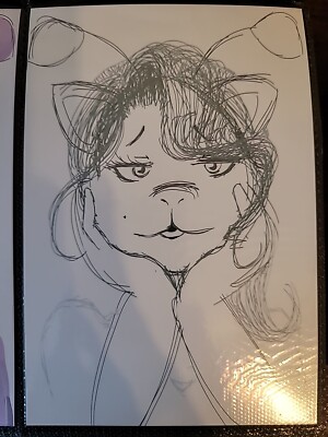 Original 4x6 Art Print Drawing Neopets Alien Aisha | eBay