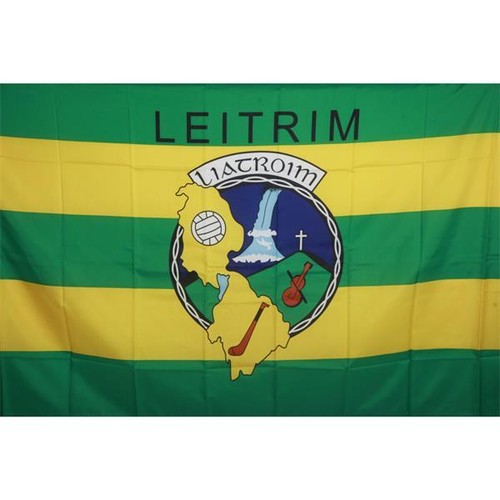 Leitrim GAA Official 5 x 3 FT Flag - Crested Irish Gaelic Football ...