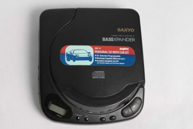 SANYO BASSXPANDER Portable CD Player Cdp-47 Stereo Compact Disc for ...