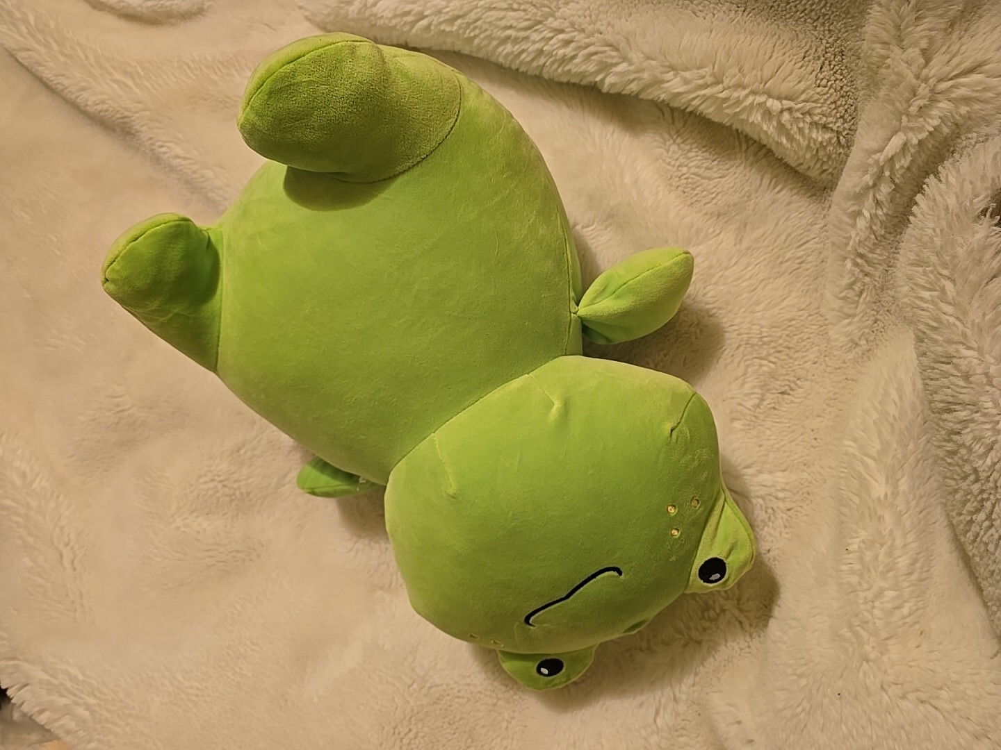 Rare HTF 2023 Large Animal Adventure Green Plush Squishy Stuffed Frog ...