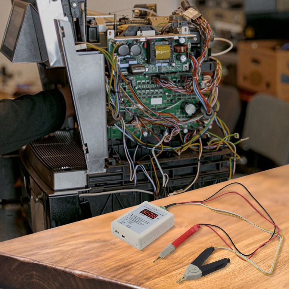 Portable Handheld DC Milliohm Meter Four Wire Kelvin Measurement Device ...