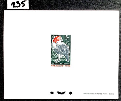 Ivory Coast #235 EPL Proof Guineafowl Agelastes meleagrides [YT239] | eBay