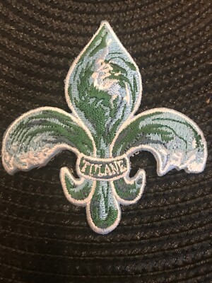 Tulane Green Wave Vintage Embroidered Iron On Patch Old Stock 3” X 2.75 ...