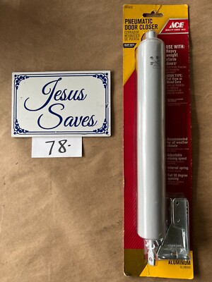 New Pneumatic Door Closer, Gray/Silver, Ace Hardware, Heavy Weight Door ...