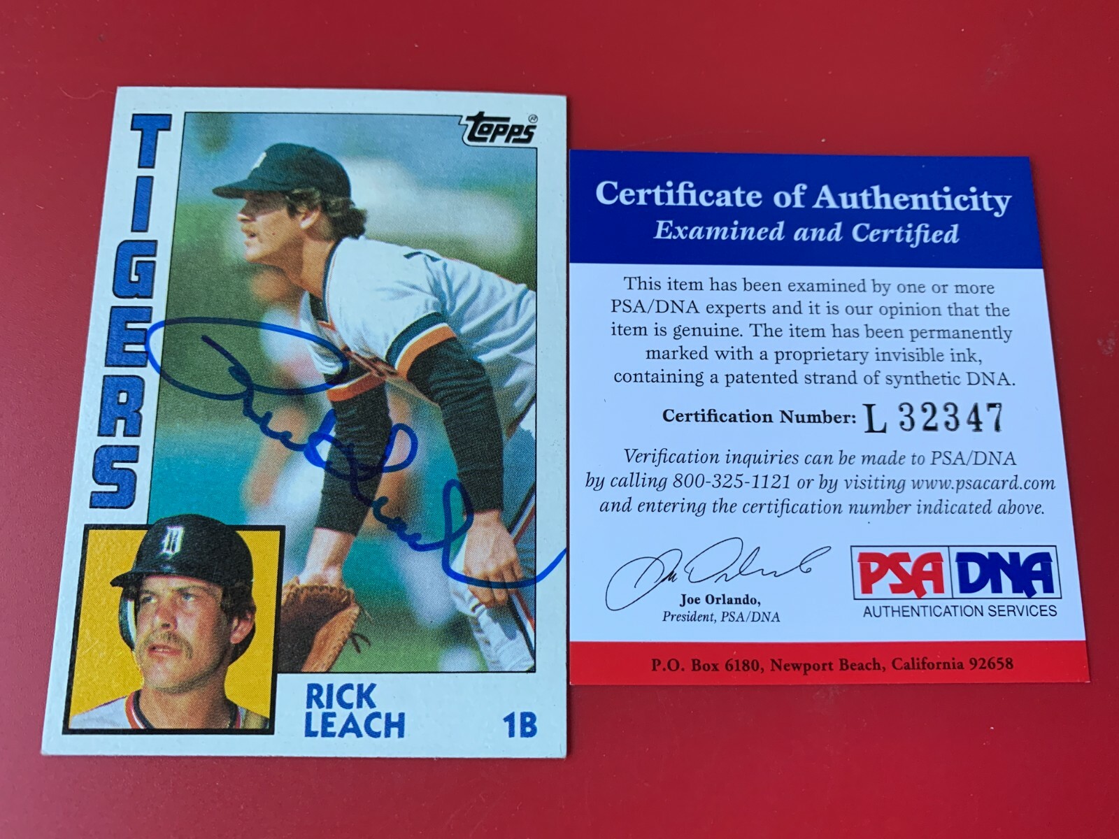Rick Leach Autographed Memorabilia | Signed Photo, Jersey, Collectibles ...