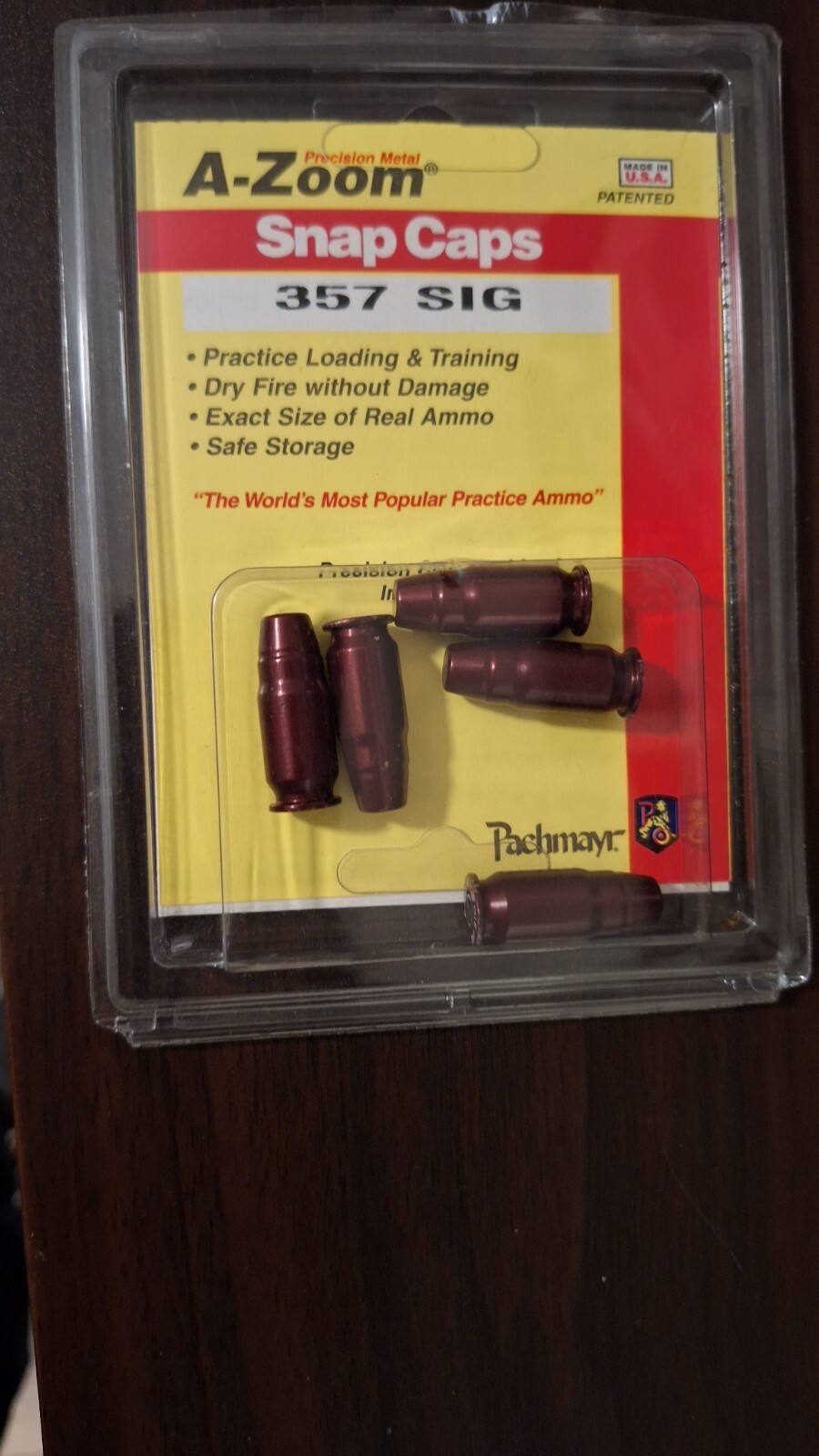 A-Zoom Precision Metal Snap Caps for 357 Sig, 5 PACK Training Rounds | eBay