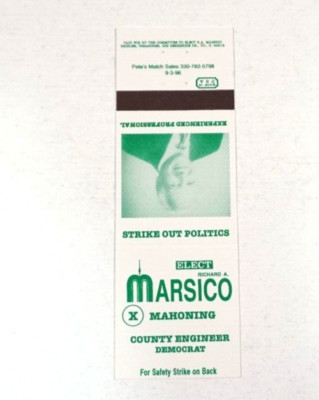 Matchbook Elect Richard Marisico Mahoning County Engineer Democrat | eBay