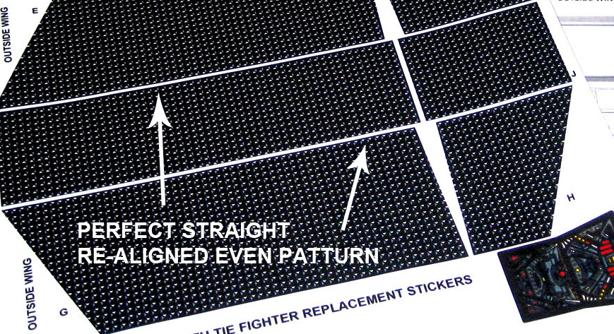 Custom Star Wars Vintage Kenner Darth Vader TIE Fighter stickers | eBay