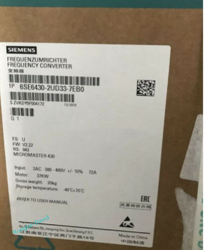 6SE6430-2UD33-7EB0 SIEMENS MM430 Inverter 37KW Brand New New Shipping ...