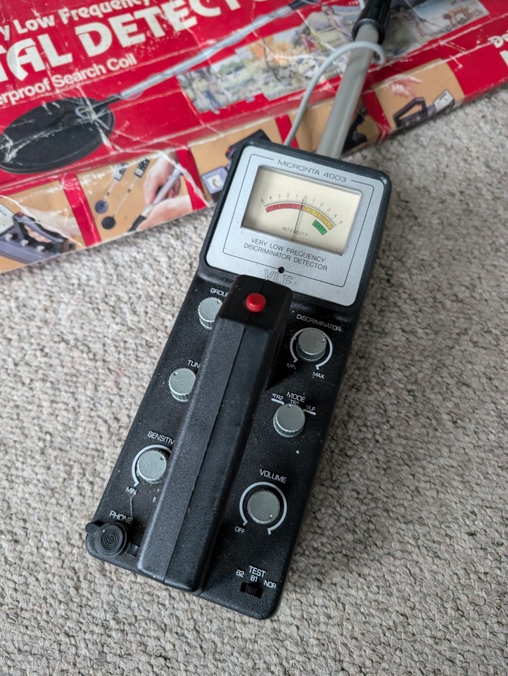 Micronta Metal Detector 4003 VLF Low Frequency Vintage Untested | eBay