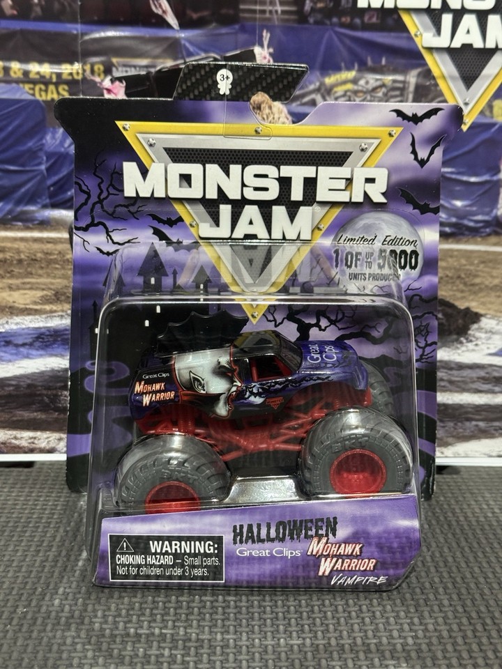 Monster Jam Exclusive Halloween Pirates Curse Mohawk Grave Digger 1/64 ...