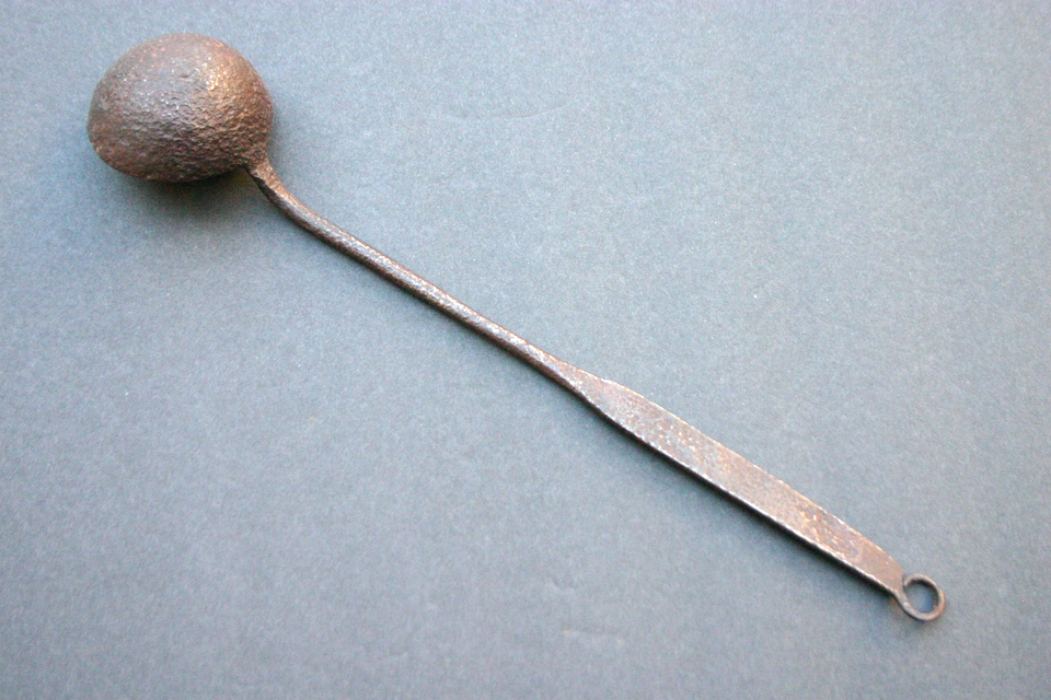 Antique Blacksmith Hand-Wrought Iron Ladle, Kitchen Farmhouse | eBay