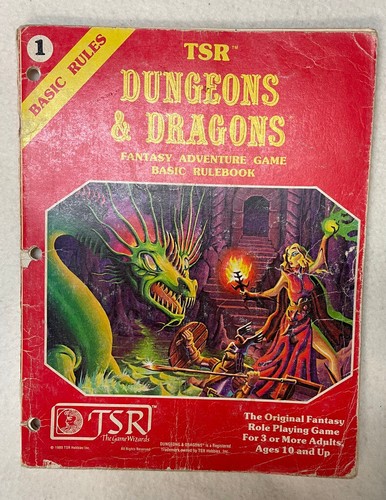 Dungeons & Dragons Basic Rule Book 1 Original 1980 Fantasy RPG Game | eBay