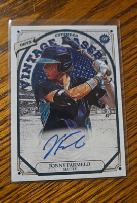 Jonny Farmelo Auto -2023 Onyx Extended Blue Autograph OAJF - Seattle ...