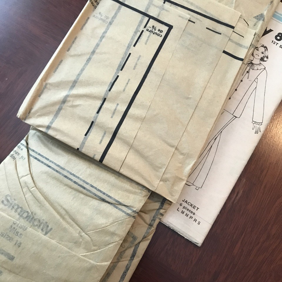 Simplicity 8199 Sewing Pattern Size14 Uncut 1977 Pants Jacket Blouse ...