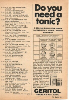 Geritol America's No. 1 Tonic 1970 Picture Print Ad Clipping Page | eBay