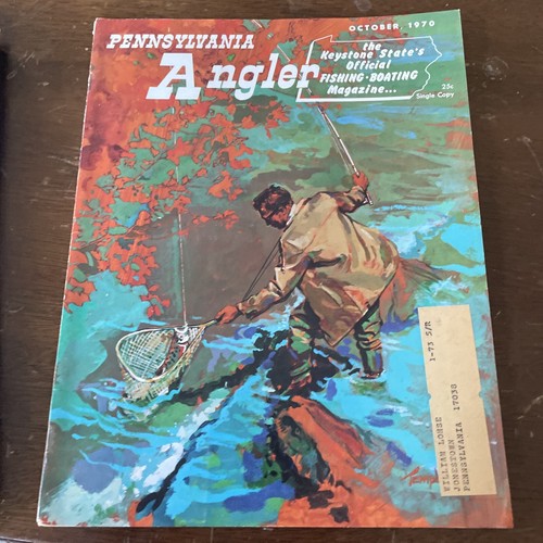 Vtg Pennsylvania Angler Magazine 1970s Illustrated Fishing Cover Art ...