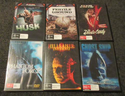 BULK SET OF 6 HORROR DVDs demons! supernatural! HELLRAISER AFTER DARK ...