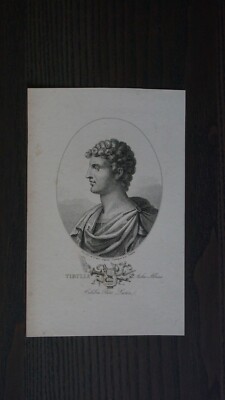TIBULLE (-54; -18)- POETE ROMAIN - GRAVURE ORIGINALE XIXEME | eBay