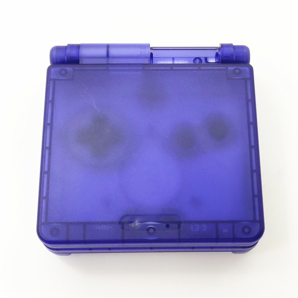 Transparent Blue Clear Shell Housing Case For Game Boy Advance SP GBA ...