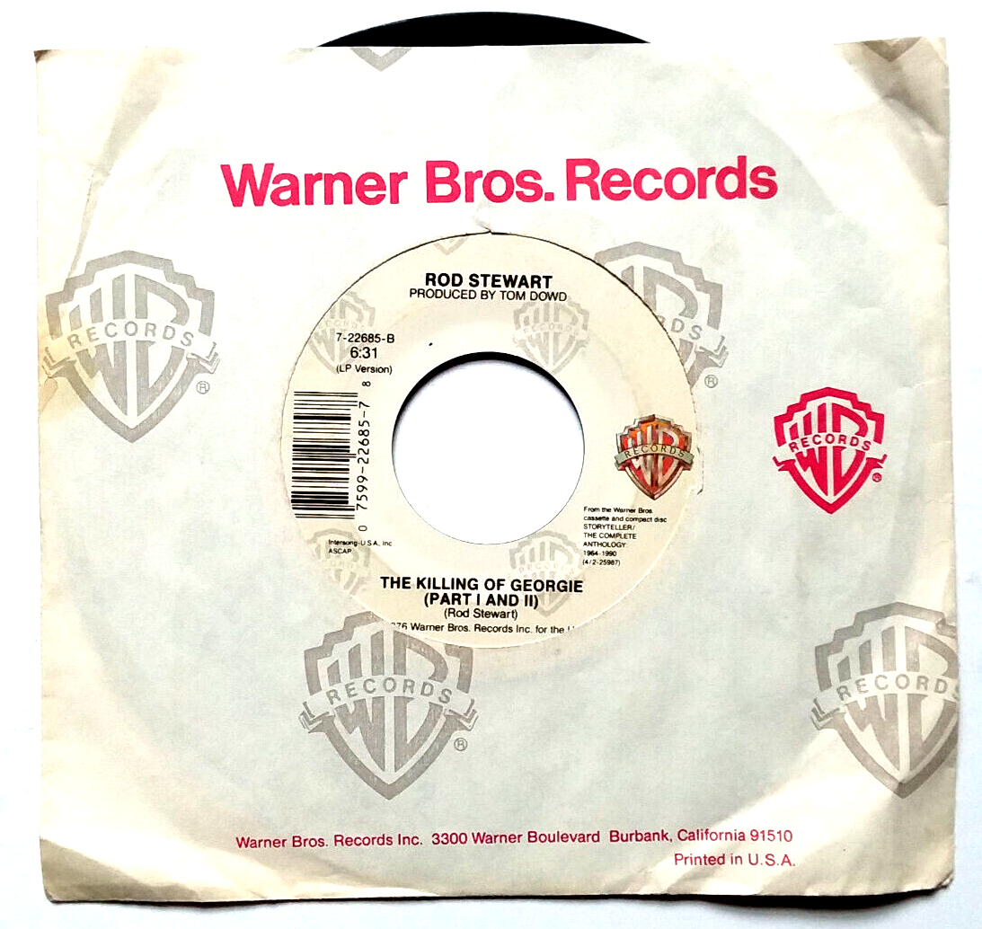 ROD STEWART -Downtown Train / Killing Of Georgie Vinyl 45rpm 1989 7 ...