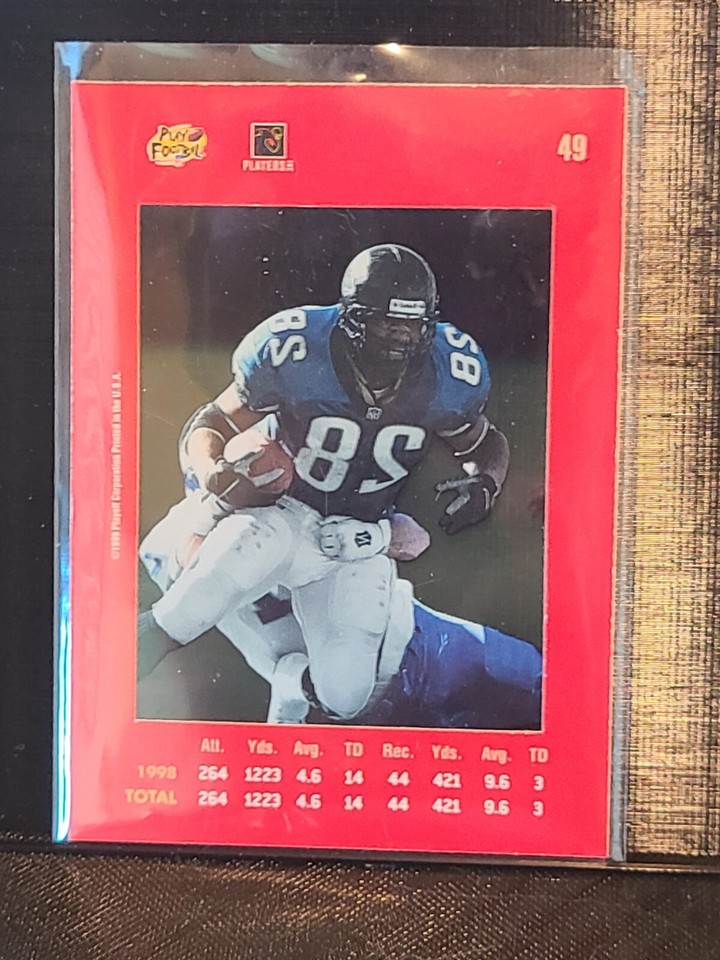 1999 Absolute SSD Red Fred Taylor Football Card #49 Jacksonville ...