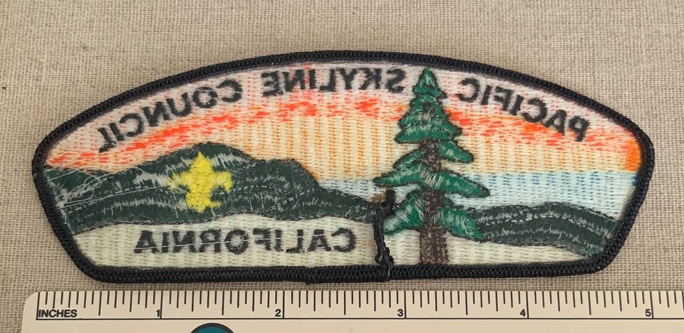 Vintage PACIFIC SKYLINE COUNCIL Boy Scout Uniform Strip PATCH CSP BSA ...