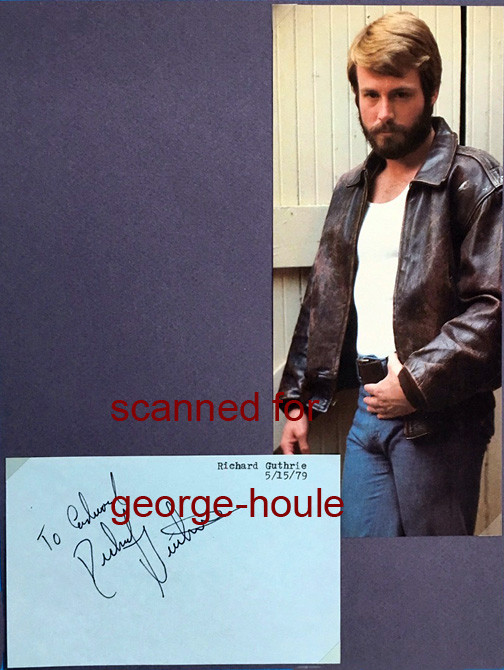 RICHARD GUTHRIE - AUTOGRAPH - GENERAL HOSPITAL - DAYS OF OUR LIVES ...