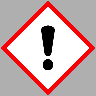 2" EXCLAMATION MARK Decal OSHA GHS Sticker Warning Label Toxic Safety ...