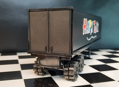 2 Black SMOOTH Trailer Doors for 80's Schaper Stomper Semi 3D Print ...