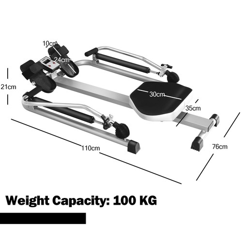 Hydraulic Rowing Machine Rower Adjustable Resistance-Black | eBay UK