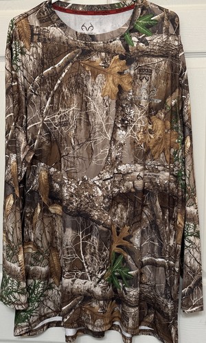 Realtree Edge Camo Scent Control Men Size 3XL Long Sleeve Shirt Hunting ...