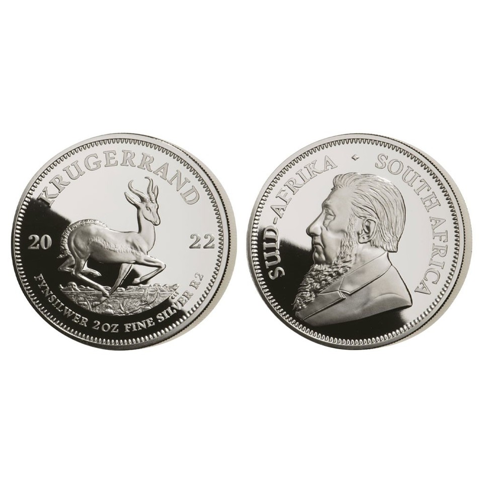 2022 South Africa 2 oz Silver Krugerrand Proof R2 Coin | eBay