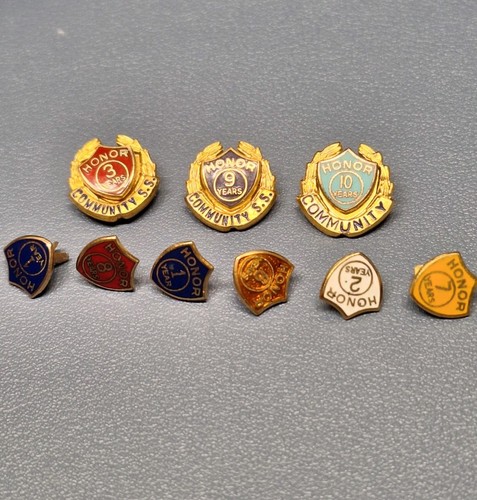 VINTAGE LOT OF 3 COMMUNITY SS WITH 6 INSERTS LAPEL PINS | eBay