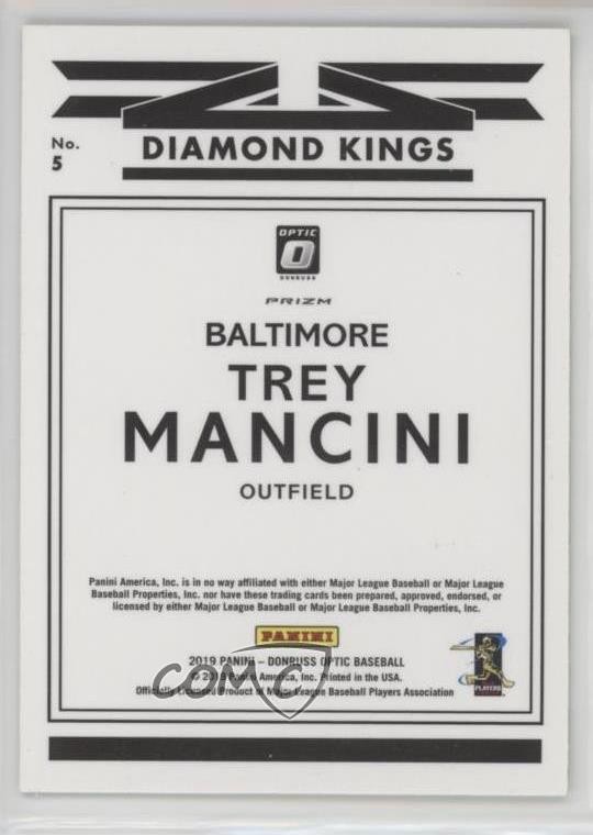 2019 Panini Donruss Optic Diamond Kings Lime Green Prizm Trey Mancini ...