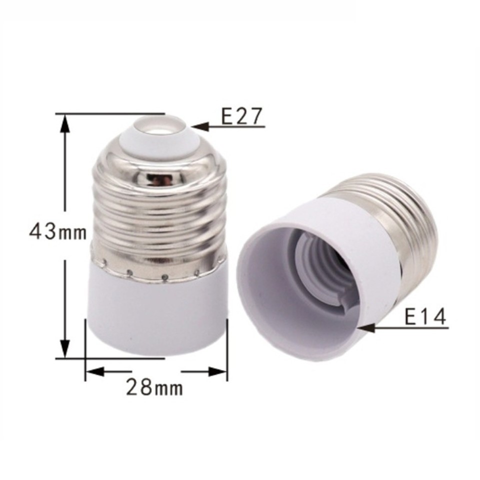 E27 To E14 Socket Connector Lamp Holder No Protrusion No Short Circuits ...