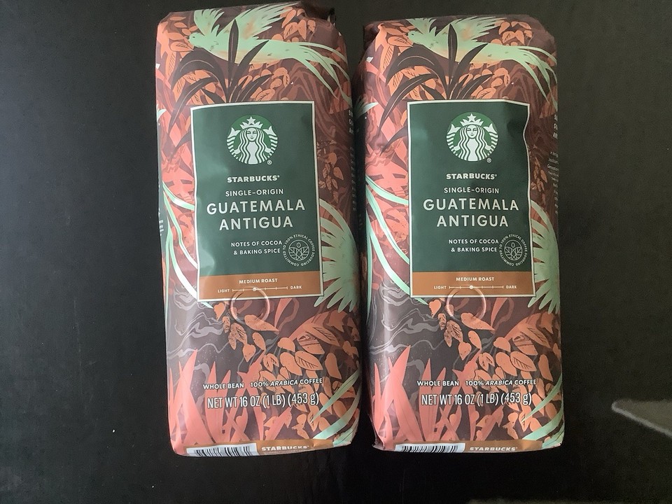 2 LBS of Starbucks Guatemala Antigua Whole Bean Coffee Fresh!! | eBay