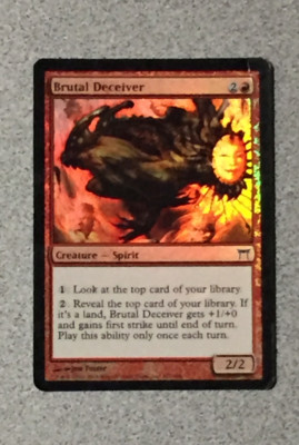 MTG MAGIC THE GATHERING BRUTAL DECEIVER 1x (FOIL) CHAMPIONS OF KAMIGAWA ...